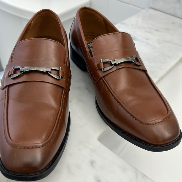 Stacy Adams | Shoes | Stacy Adams Boys Kaylor Brown Leather Loafer ...